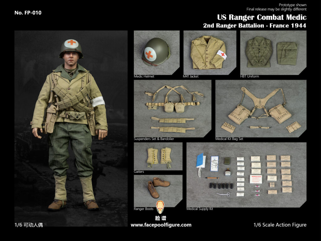 Reissue FP010 WWII US Ranger Combat Medic – Facepoolfigure Online Store